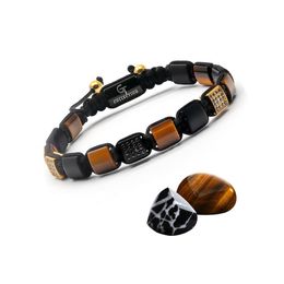 GT Collection Armband 'Flat-Bead' Herren Gr&ouml;&szlig;e 20 cm braun