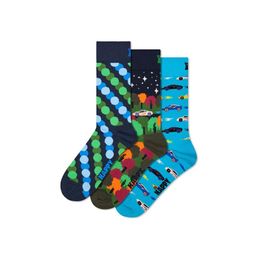 Happy Socks Socken '3-Pack Car Socks' Damen Gr&ouml;&szlig;e 36/40 dunkelblau