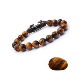 Gt Collection Bracelet 'Single-Bead' male Brown size 20 cm