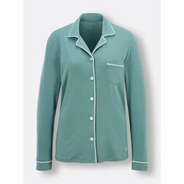 CREATION L PREMIUM Wit Damen Lyocell-Pyjama, jade, Gr&ouml;&szlig;e 36/38