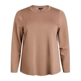 ZIZZI Bluse 'MONA' Damen Gr&ouml;&szlig;e 11XL/12XL hellbraun