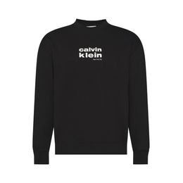 Calvin Klein Sweatshirt Herren Gr&ouml;&szlig;e S schwarz / wei&szlig;