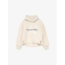 Calvin Klein Sweatshirt 'Felpa' M&auml;dchen Gr&ouml;&szlig;e 128 creme