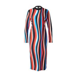 Marc Cain Knitted dress female size XL marine blue / Red / Black / White