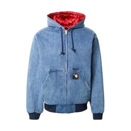 Carhartt Work In Progress Carhartt Wip Jacke Herren Gr&ouml;&szlig;e M blue denim / cranberry / wei&szlig;
