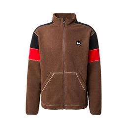 Quiksilver Funktionsfleecejacke 'CLEAN COAST BLO' Herren Gr&ouml;&szlig;e XL schoko / rot / schwarz