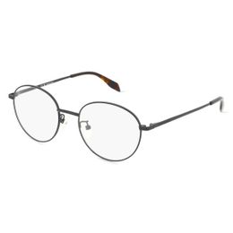 Alexander McQueen AM0414O Brille Unisex | Fassung: Vollrand, Rund, Schwarz