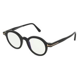 Tom Ford FT5664-B Brille Unisex | Fassung: Vollrand, Rund, Schwarz