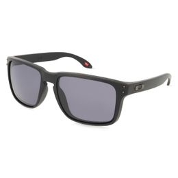 Oakley OO9487 HOLBROOK XXL | Unisex-Sonnenbrille | Fassung: Vollrand, Eckig, Kunststoff, Schwarz Matt | Glasfarbe: Grau Verlaufend