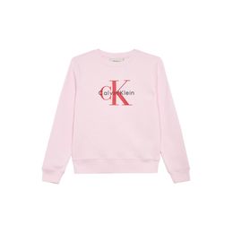 Calvin Klein Jeans Sweatshirt Jungen Gr&ouml;&szlig;e 128 rosa / blutrot / schwarz