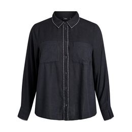 ZIZZI Bluse 'Esmile' Damen Gr&ouml;&szlig;e XXXL/4XL schwarz