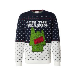 s.Oliver Pullover Herren Gr&ouml;&szlig;e M navy / gr&uuml;n / naturwei&szlig;
