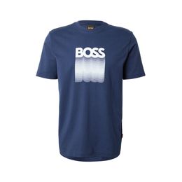 BOSS T-Shirt 'Insignia' Herren Gr&ouml;&szlig;e XL blau / wei&szlig;