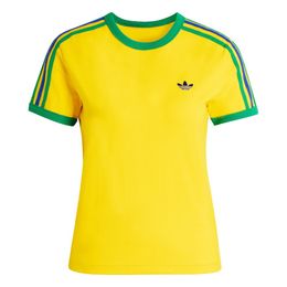 adidas originals Shirt '3 STRIPES SLIM' female Yellow size L