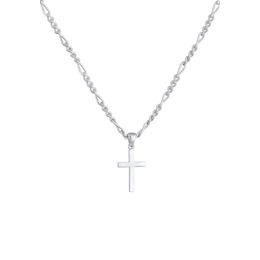 Kuzzoi Kette 'Kreuz' Herren Gr&ouml;&szlig;e 60 silber