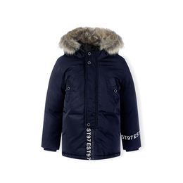 MINOTI Jacke Jungen Gr&ouml;&szlig;e 110/116 navy / wei&szlig;