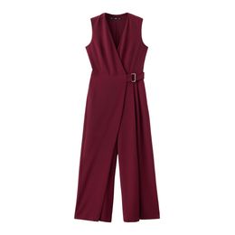 Mango Jumpsuit Damen Gr&ouml;&szlig;e XXS weinrot
