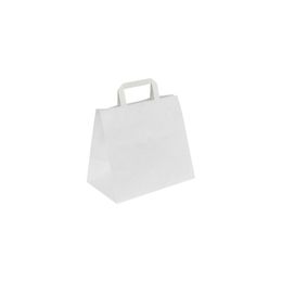 ratioform Papiertragetasche, wei&szlig;, LxBxH 260 x 175 x 245 mm, 70 g/m&sup2;, VE 250 Stk, ab 10 VE