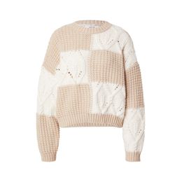 ABOUT YOU Pullover 'Sarina' Damen Gr&ouml;&szlig;e XS beige / wei&szlig;