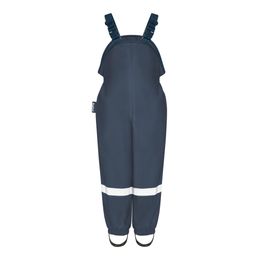 Playshoes Latzhose M&auml;dchen Gr&ouml;&szlig;e 140 navy / silber