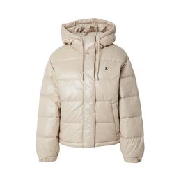 Calvin Klein Jeans Jacke Damen Gr&ouml;&szlig;e XL beige Winterjacke