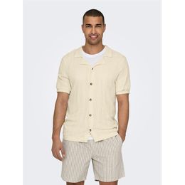 Only & Sons ONLY & SONS Cardigan "Diego" in Creme - 47% | Gr&ouml;&szlig;e L | Herren-pullover-cardigans
