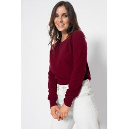 Perfect Cashmere Kaschmir-Pullover in Bordeaux - 52% | Gr&ouml;&szlig;e L | Damen-pullover-cardigans