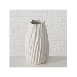 Boltze Vase ''Nanny'' in Weiß - (H)25,5 x Ø 15 cm - 42% | Kerzen-vasen