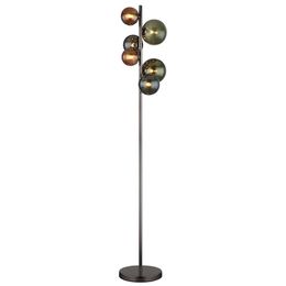 Globo lighting LED-Standleuchte "Riha" in Braun/ Grün/ Petrol - (H)155 cm - 56% | Stehleuchten