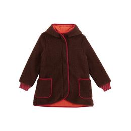 Finkid Zip-in-Teddyjacke "Likka Nalle" in Braun - 38% | Größe 100/110 | Babyjacken