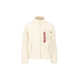 Alpha Industries Jacke 'Sherpa Zip' Herren Gr&ouml;&szlig;e L beige / rot