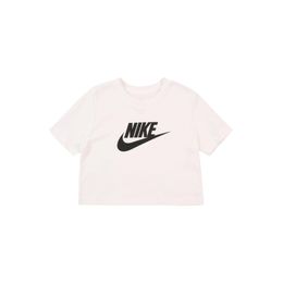 Nike Sportswear T-Shirt 'Futura' M&auml;dchen Gr&ouml;&szlig;e 158/170 schwarz / wollwei&szlig;