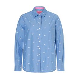 LIEBLINGSST&Uuml;CK Lieblingsst&uuml;ck Bluse 'Raduna' Damen Gr&ouml;&szlig;e M/L hellblau / wei&szlig;