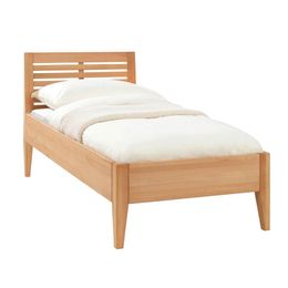 Linea Natura Bett, Buche, Holz, Buche, massiv, 90x200 cm, Holzm&ouml;bel, Holzbetten