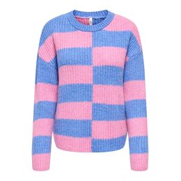 Only Pullover Damen Gr&ouml;&szlig;e S saphir / hellpink