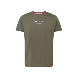 Alpha Industries T-Shirt Herren Gr&ouml;&szlig;e XL oliv / wei&szlig;