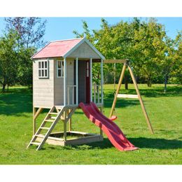 WENDI TOYS Spielturm »Alpaka« BxTxH: 350x290x242 cm natur/rot