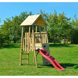 WENDI TOYS Spielturm »Hase« BxTxH: 110x260x270 cm natur/rot
