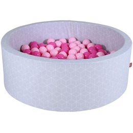 KNORRTOYS Bällebad »Soft, Cube Grey« mit 300 Bällen soft pink; Made in Europe Pink