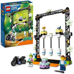 Lego Konstruktionsspielsteine »Umstoß-Stuntchallenge (60341), City Stuntz« bunt