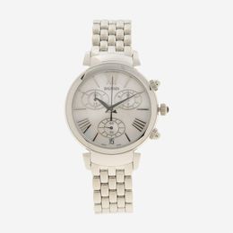 Balmain Armbanduhr aus Edelstahl mit Zifferblatt aus Perlmutt