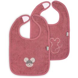 Sterntaler Lätzchen »Doppelpack, Klettlätzchen Mabel, rosa« Set, 2 Stk. tlg. GOTS made with organic materials, zertifiziert 1065506 rosa