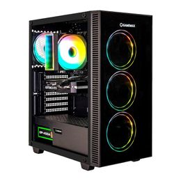 GAMEMAX Gaming-PC »Draco XD 7794 AMD Ryzen 5 5500 RTX 5060 16GB 1TB SSD« schwarz WLAN AC, 1x PS/2, 2x USB 2.0, 4x USB 3.2 Gen1 Typ A,3x Audio,1x...