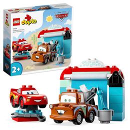 Lego Konstruktionsspielsteine »Lightning McQueen und Mater in der Waschanlage (10996), DUPLO« DUPLO Disney and Pixar’s Cars; Made in Europe bunt