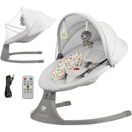 Kinderkraft Babywippe »LUMI 2« bis 9 kg light grey