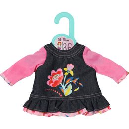 Baby Born ZAPF CREATION Puppenkleidung »Dolly Moda, Jeans Kleid Blumen 36 cm« bunt
