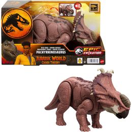 Mattel Actionfigur »Jurassic World Wild Roar Pachyrhinosaurus« mit Kopfstoßangriff und Brüllgeräusch bunt