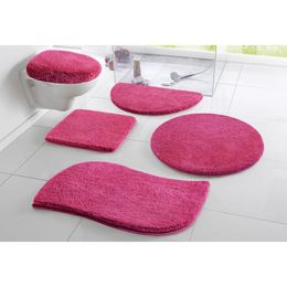 my home Badematte &raquo;Merida, Badvorleger, Badezimmer Teppich&laquo; H&ouml;he 32 mm rutschhemmend beschichtet fu&szlig;bodenheizungsgeeignet schnell trocknend 