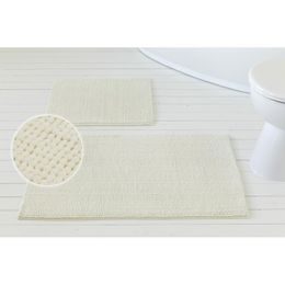 OTTO home Badematte &raquo;Kaelan, weicher Chenille&laquo; H&ouml;he 14 mm rutschhemmend beschichtet fu&szlig;bodenheizungsgeeignet Badvorleger, Badteppich weiches Chenille,
