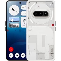 NOTHING Smartphone &raquo;PHONE (3a)&laquo; wei&szlig; wei&szlig; 50W Schnellladen: Ein Tag Power in weniger als 20 Minuten. Ikonisches Glyph-Interface f&uuml;r mehr...